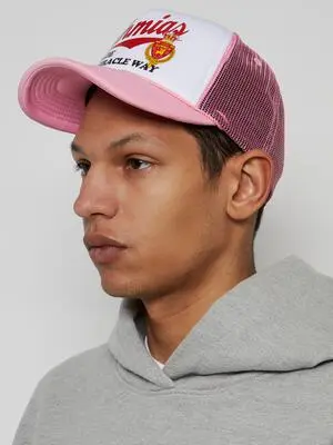 Nahmias Miller Trucker Hat Pink - Pink Cotton | Editorialist